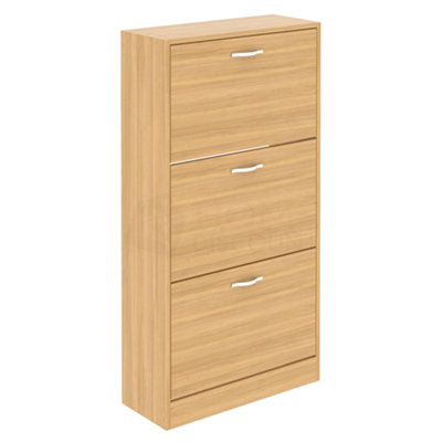 Vida Designs 3 Drawer Shoe Storage Cabinet Pine