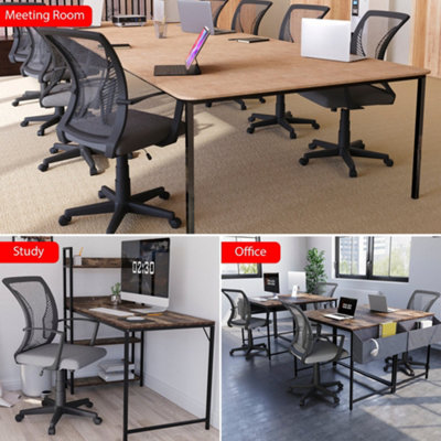 Vida Designs Airdrie Office UKFR Mesh Chair, Grey