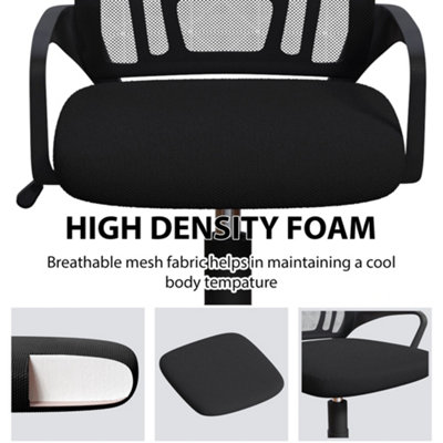 Vida Designs Airsdale Office UKFR Mesh Chair, Black