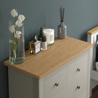 Vida Designs Arlington Grey 3+2 Drawer Chest (H)950mm (W)790mm (D)395mm