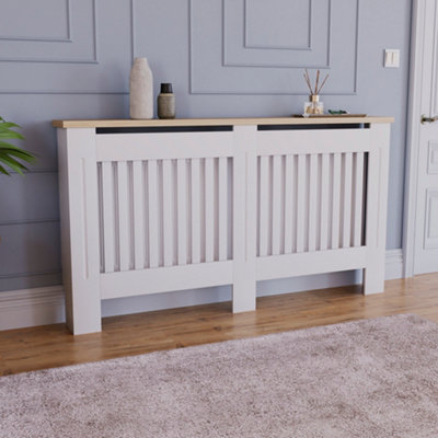 Vida Designs Arlington Large White MDF Radiator Cover