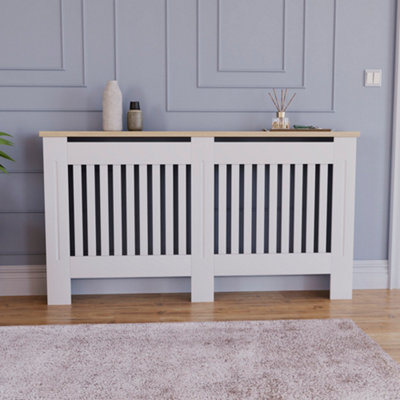 Vida Designs Arlington Large White MDF Radiator Cover | DIY at B&Q