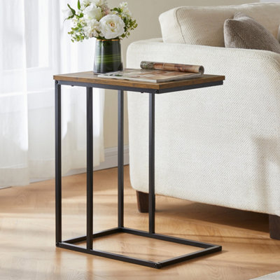 Vida Designs Brooklyn Side Table, Dark Wood