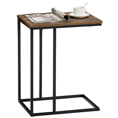 Vida Designs Brooklyn Side Table, Dark Wood
