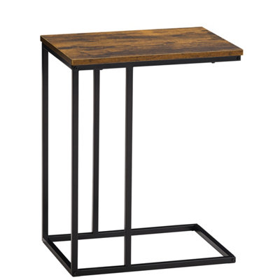 Vida Designs Brooklyn Side Table, Dark Wood