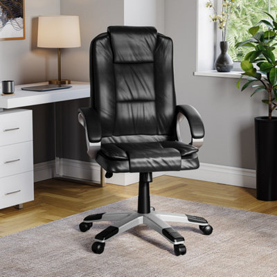 Vida Designs Charlton Black Executive Office Computer Chair Adjustable ...