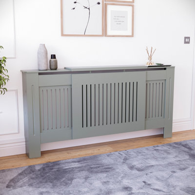 Vida Designs Chelsea Adjustable Grey Radiator Cover
