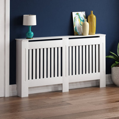 Vida Designs Chelsea Large White MDF Radiator Cover | DIY at B&Q
