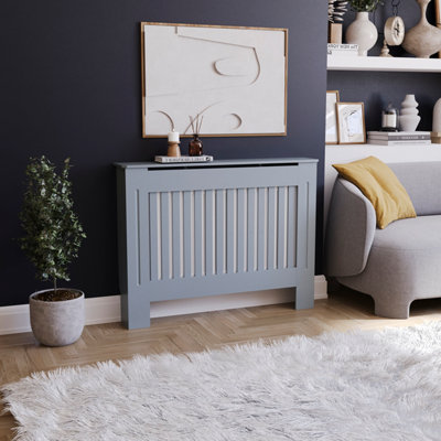 Vida Designs Chelsea Radiator Cover, Dark Grey, Medium