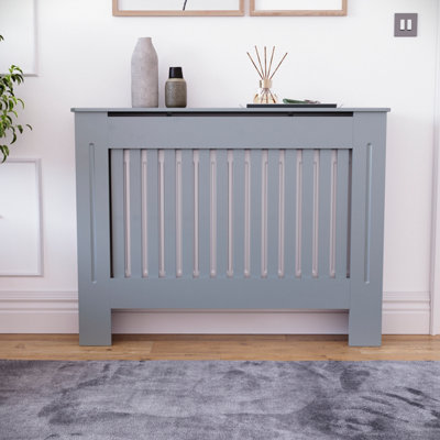 Vida Designs Chelsea Radiator Cover, Dark Grey, Medium