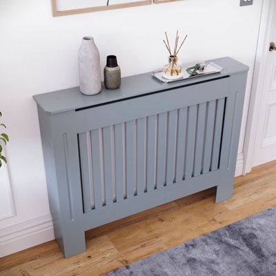 Vida Designs Chelsea Radiator Cover, Dark Grey, Medium