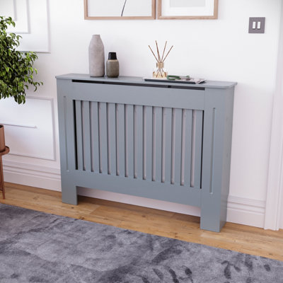 Vida Designs Chelsea Radiator Cover, Dark Grey, Medium