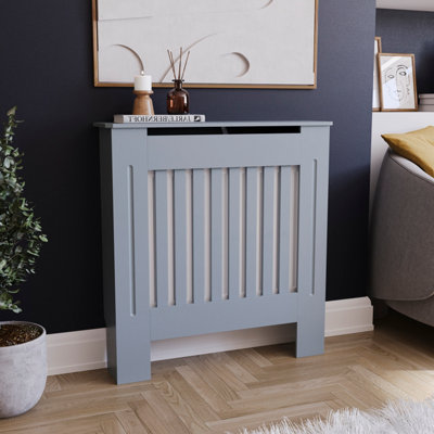 Vida Designs Chelsea Radiator Cover, Dark Grey, Small