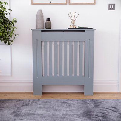 Vida Designs Chelsea Radiator Cover, Dark Grey, Small