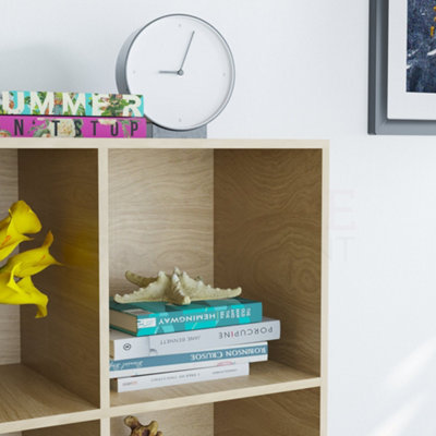 Vida Designs Durham Oak 2x3 Cube Storage Unit Storage Unit Bookcase ...