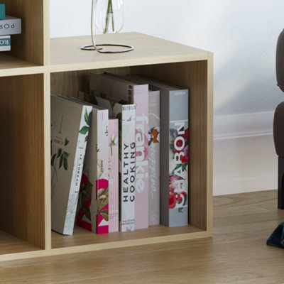 Vida Designs Durham Oak 6 Cube Staircase Storage Freestanding Bookcase ...