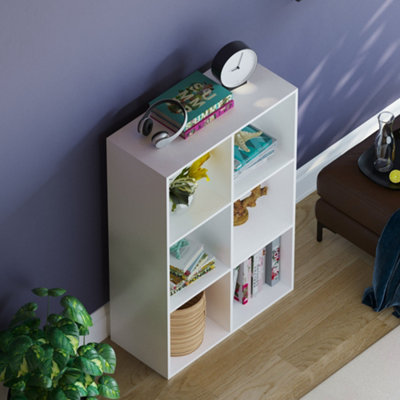 Vida Designs Durham White 2x3 Cube Storage Unit Bookcase Storage Organiser
