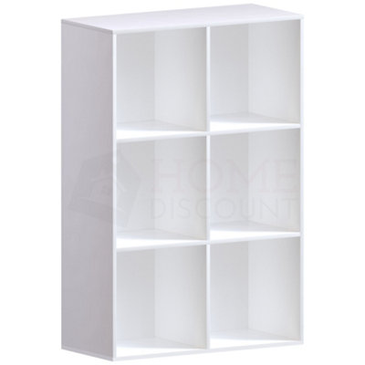 Vida Designs Durham White 2x3 Cube Storage Unit Bookcase Storage Organiser