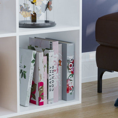 Vida Designs Durham White 3x3 Cube Storage Unit Bookcase Organiser