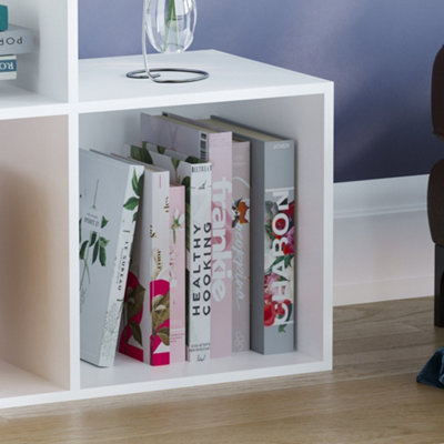 Vida Designs Durham White 6 Cube Staircase Storage Freestanding ...