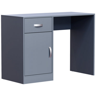 Vida Designs Hudson Grey Computer Desk With 1 Drawer and Door