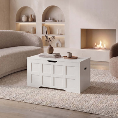 Vida Designs Large Ottoman Storage Bench Seat Lift-Up Blanket Box Toy ...