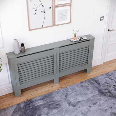 Vida Designs Milton Extra Large Grey MDF Radiator Cover