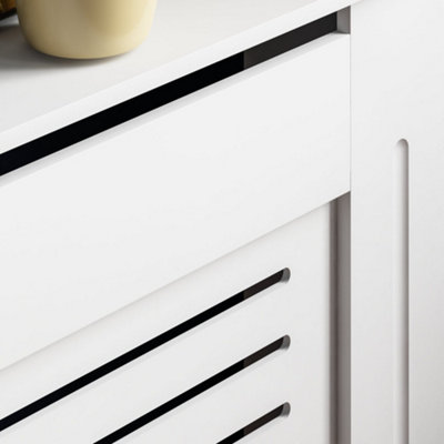 Vida Designs Milton Extra Large White MDF Radiator Cover