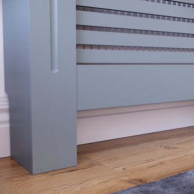VIDA DESIGNS MILTON RADIATOR COVER DARK GREY, EXTRA LARGE