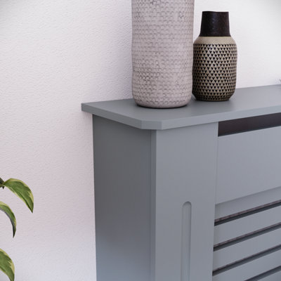 Vida Designs Milton Radiator Cover Dark Grey, Small