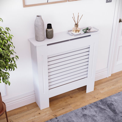 Vida Designs Milton Small White MDF Radiator Cover