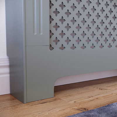 Vida Designs Oxford Extra Large Grey Radiator Cover