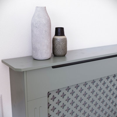 Vida Designs Oxford Extra Large Grey Radiator Cover