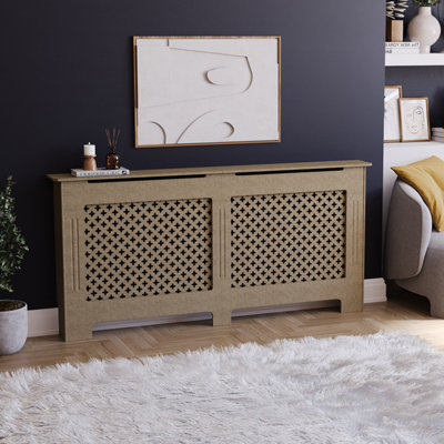 Vida Designs Oxford Extra Large Unfinished MDF Radiator Cover