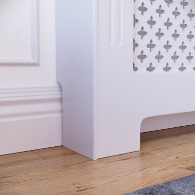 Vida Designs Oxford Extra Large White Radiator Cover