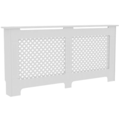 Vida Designs Oxford Extra Large White Radiator Cover