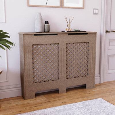 Vida Designs Oxford Medium Unfinished MDF Radiator Cover | DIY at B&Q