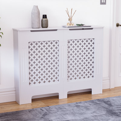 Vida Designs Oxford Medium White Radiator Cover