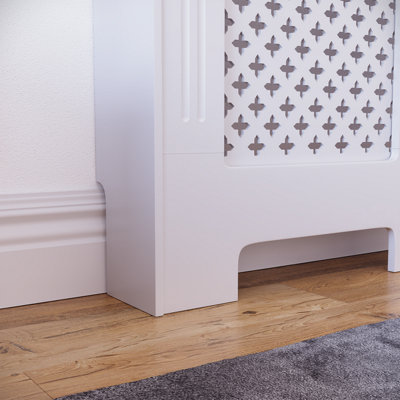 Vida Designs Oxford Medium White Radiator Cover