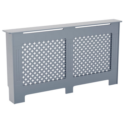 Vida Designs Oxford Radiator Cover Dark Grey, Large