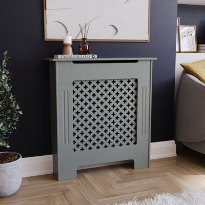 Vida Designs Oxford Small Grey Radiator Cover | DIY at B&Q