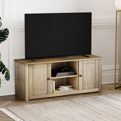 Vida Designs Panama 2 Door 1 Shelf Flat Screen TV Unit Stand