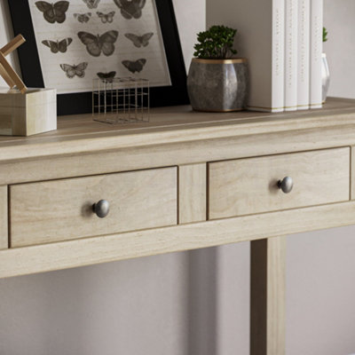 Buy Vida Designs Panama Solid Pine 2 Drawer Console Table Hallway Furniture at B&Q
