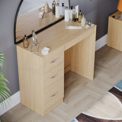 Vida Designs Riano Pine 3 Drawer Bedroom Vanity Dressing Table