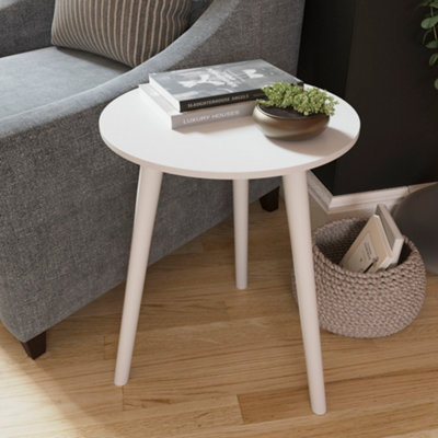 Vida Designs Round Side Table, White