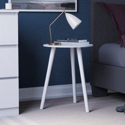 Vida Designs Round Side Table, White