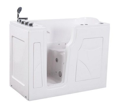 Vidalux Ashford 1350 Whirlpool & Airspa Easy Access Walk-In Bath - Left ...