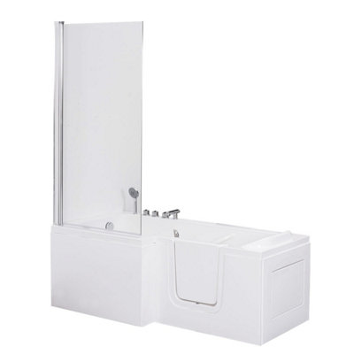 Vidalux Coniston Left Hand Standard Walk In Bath & Bath Screen
