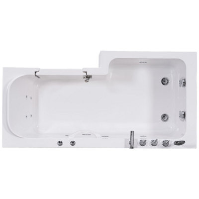Vidalux Coniston Left Hand Whirlpool Walk In Bath & Bath Screen