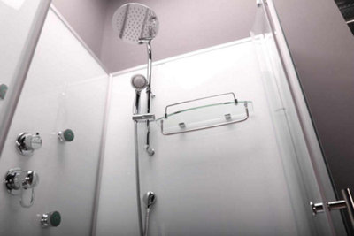 Vidalux Hydro SS78 Shower Cabin 800 x 800-White